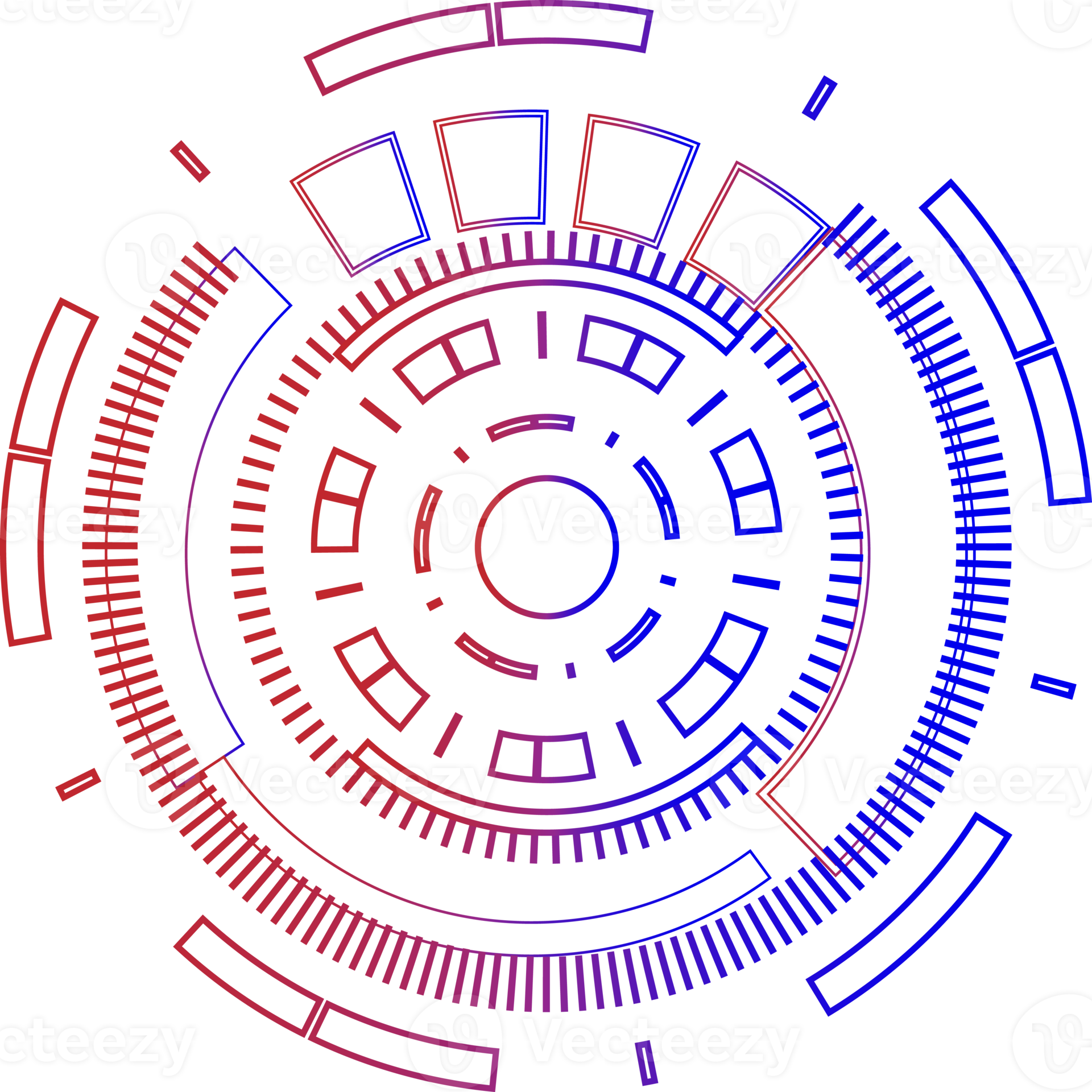 Christmas festival tech circle signal interface futuristic technology icon element abstract ...