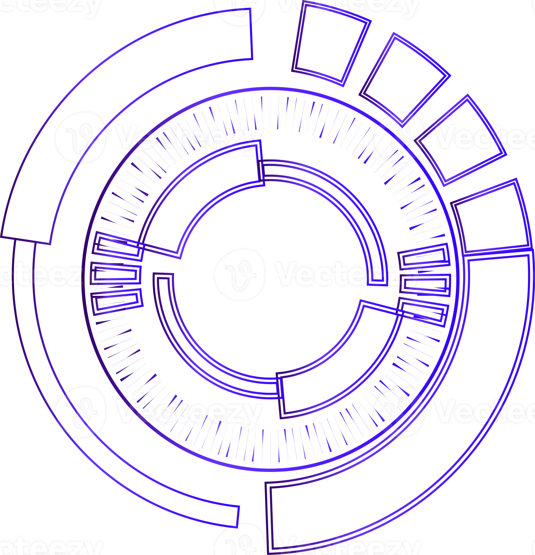 Christmas festival tech circle signal interface futuristic technology icon element abstract ...