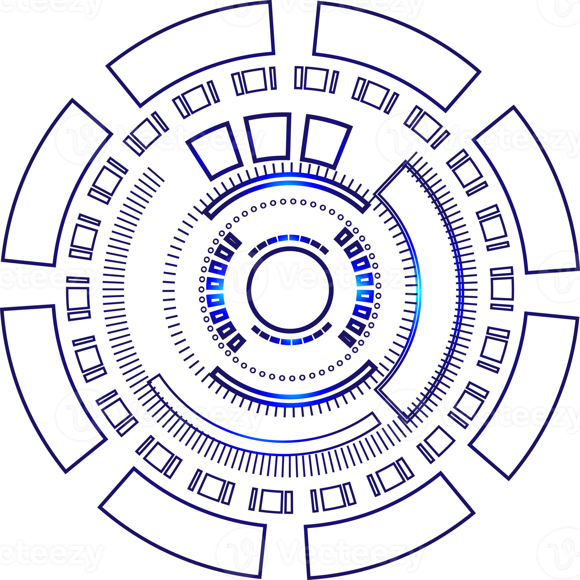 Christmas festival tech circle signal interface futuristic technology icon element abstract ...