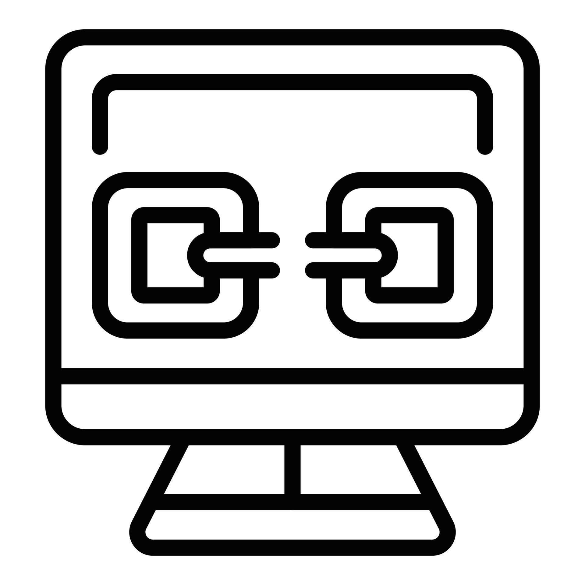 Computer Lost Connection Icon Outline Vector Internet Error 15219084