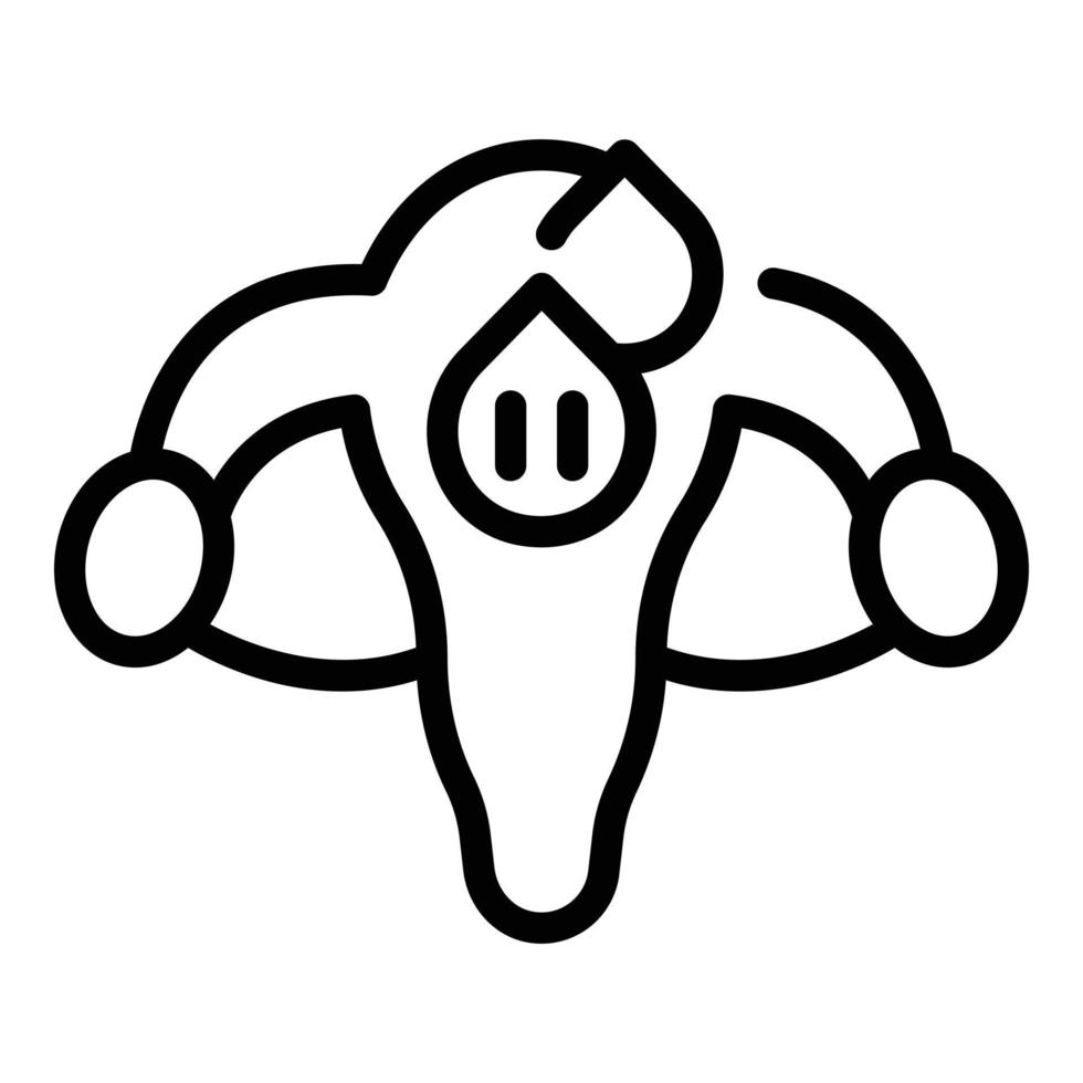 Vagina Menopause Icon Outline Vector Hormone Health 15220321 Vector