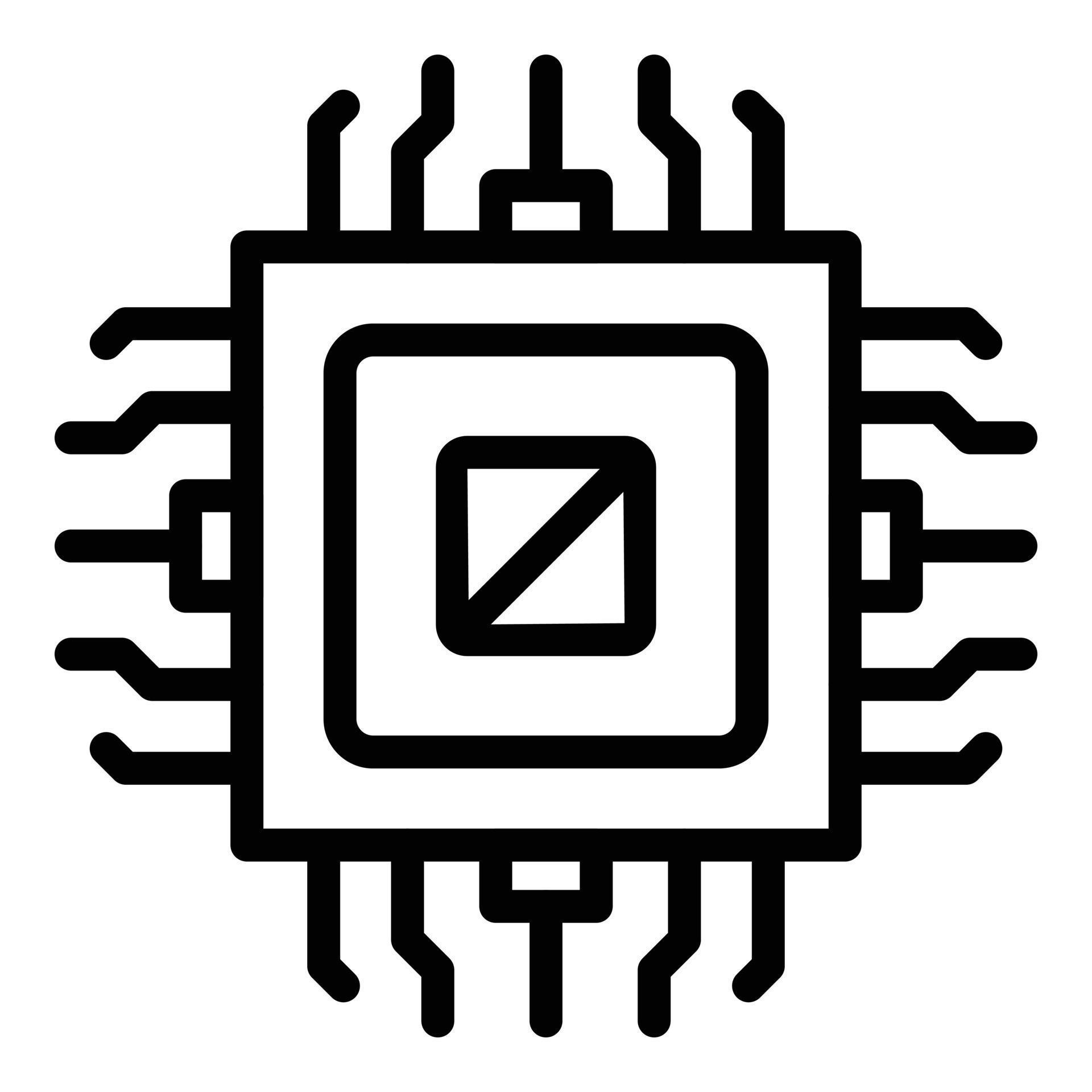 Software processor icon outline vector. Build process 15220727 Vector ...