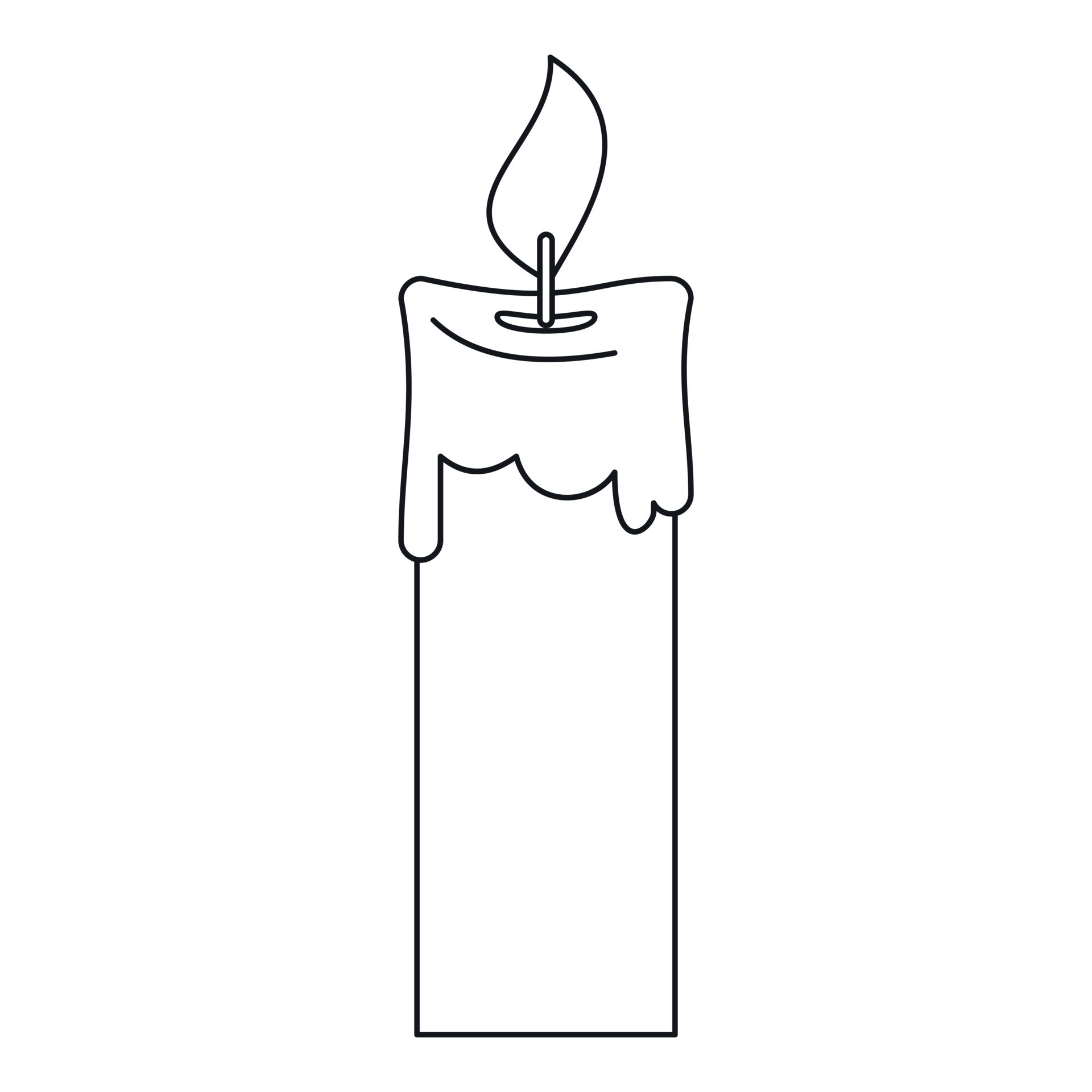 Candle icon, outline style 15221625 Vector Art at Vecteezy Candle icon, outline style 15221625 Vector Art at Vecteezy