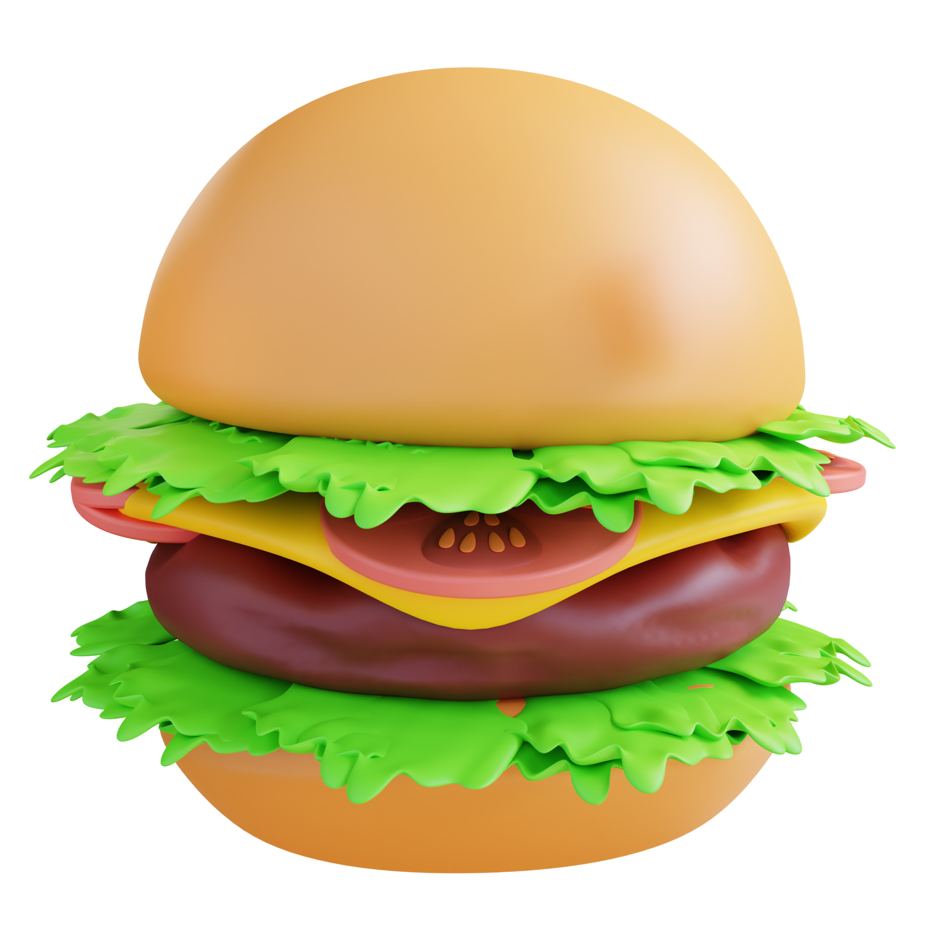 3D illustration cheese burger 15222032 PNG