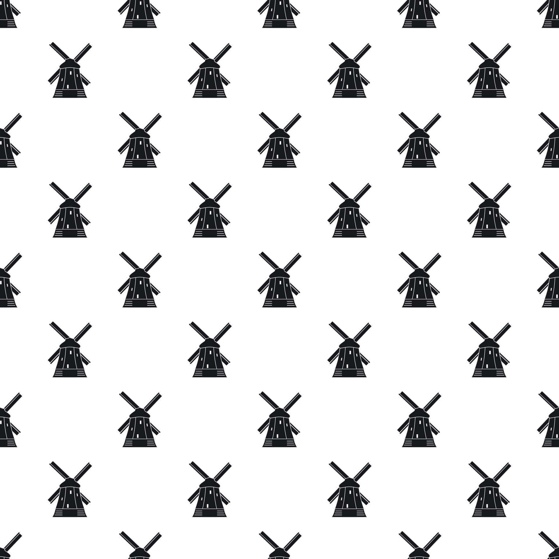 Mill pattern, simple style 15222816 Vector Art at Vecteezy
