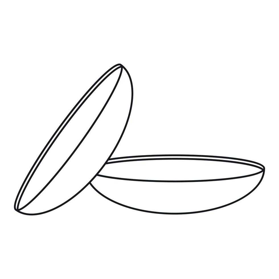 Two Contact Lenses Icon Outline Style 15223604 Vector Art At Vecteezy