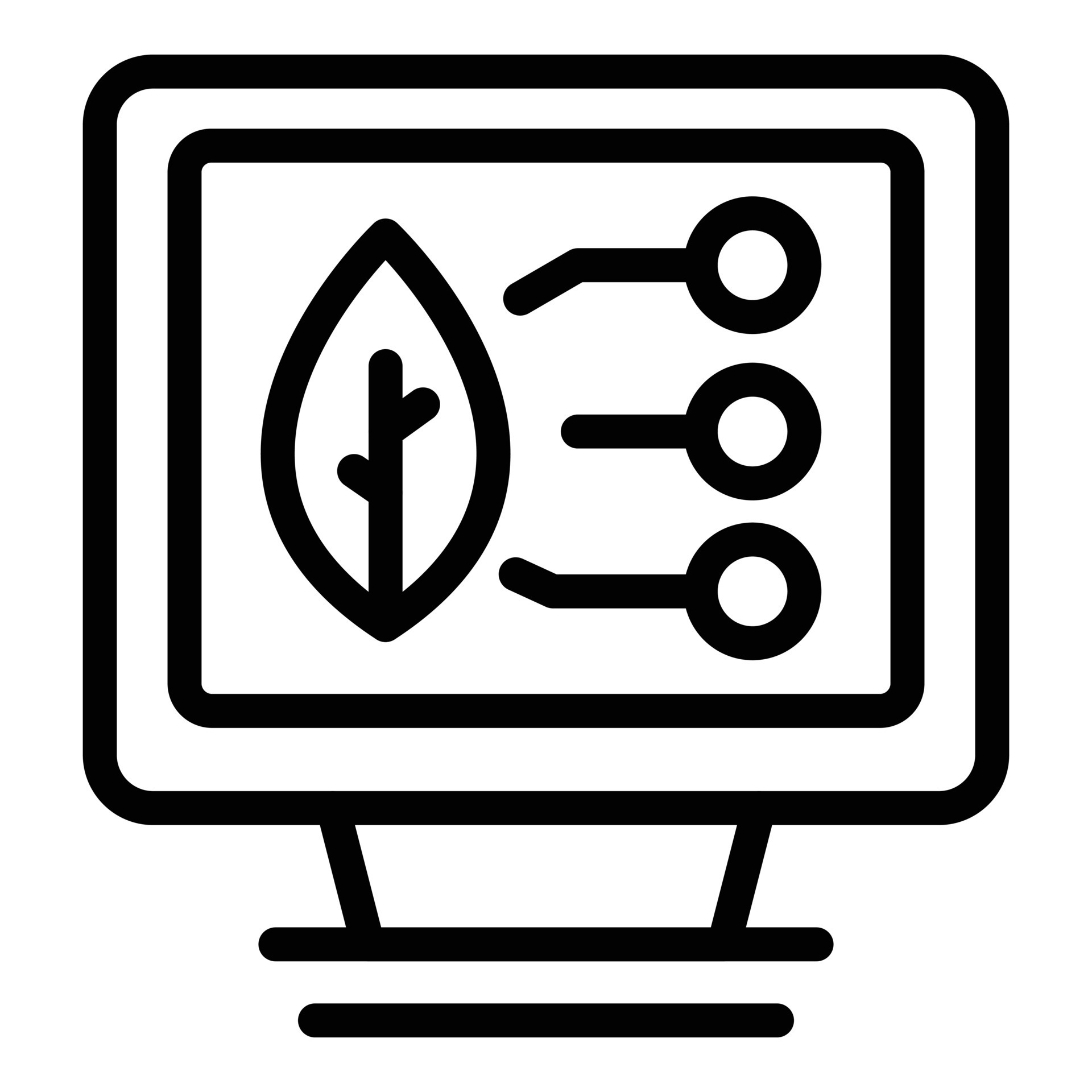 Digital Monitor Icon Outline Vector Tech Care 15226097 Vector Art At