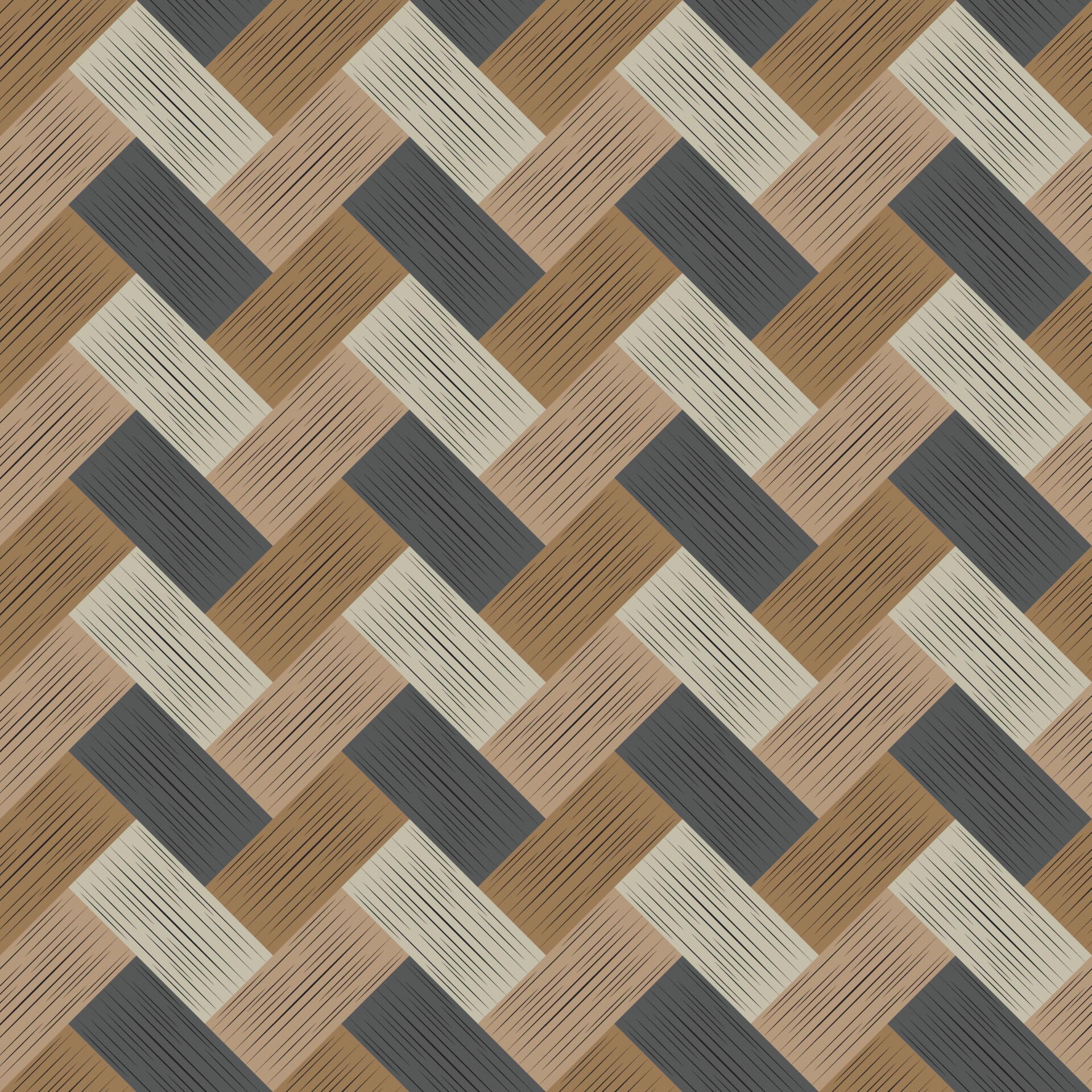 Seamless geometric tile pattern. Brown floor with wooden texture ...