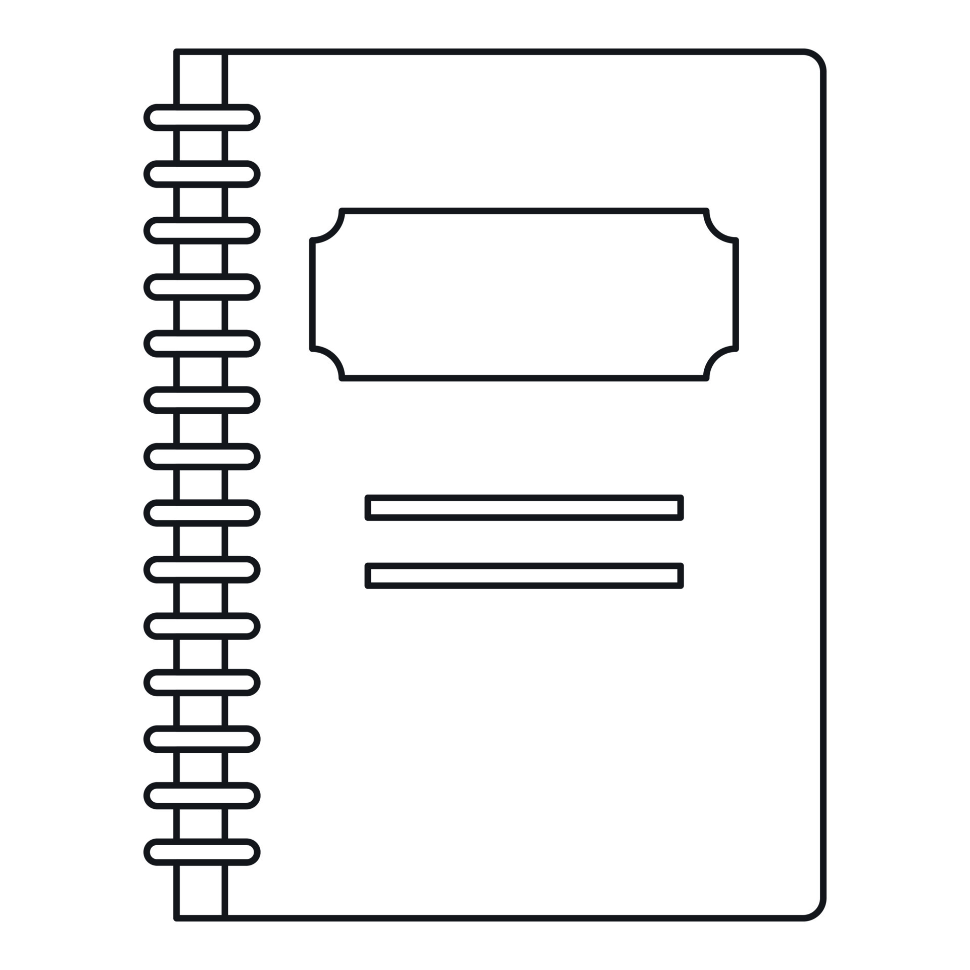 School Notebook Icon Outline Style 15228140 Vector Art At Vecteezy