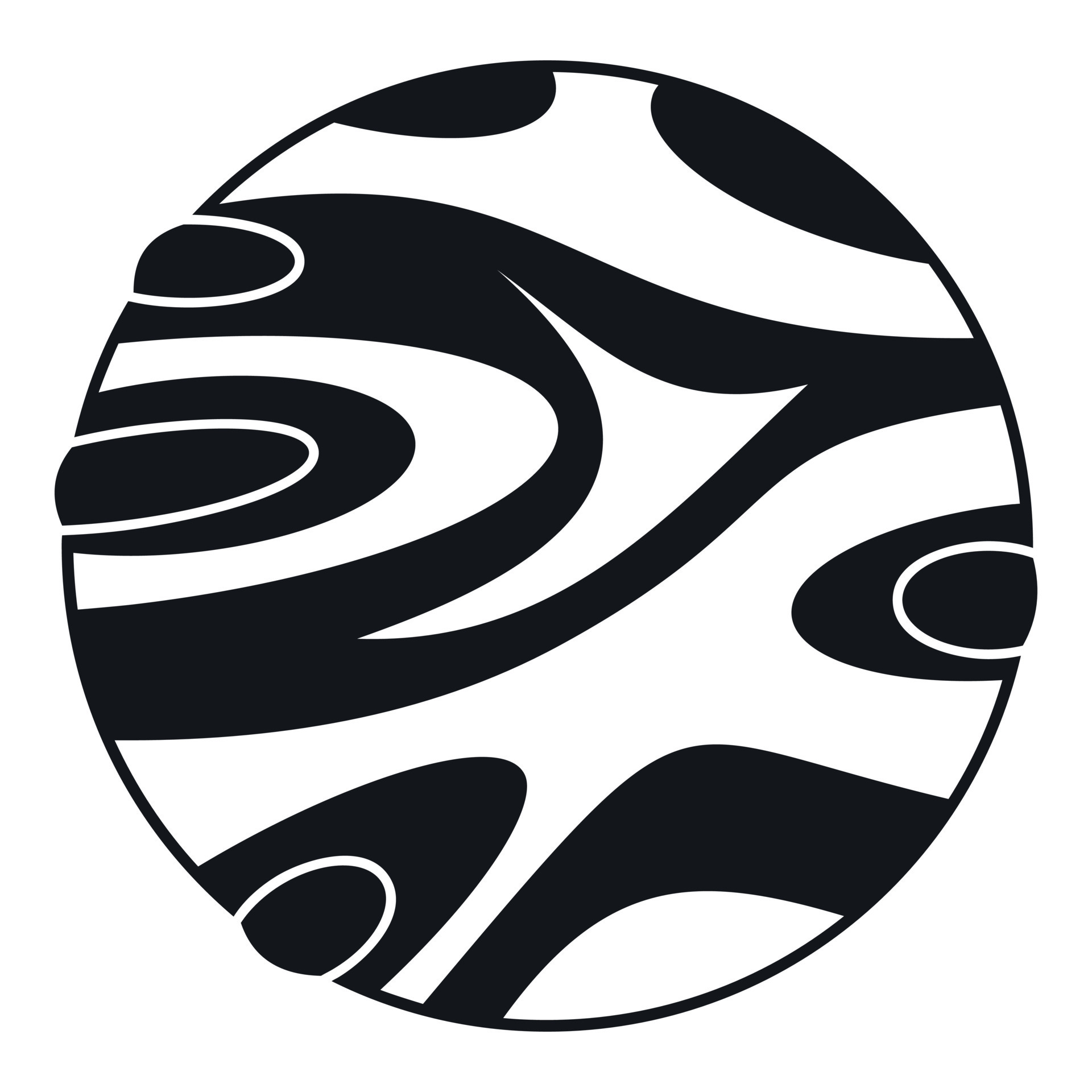 Striped planet icon, simple style 15228744 Vector Art at Vecteezy