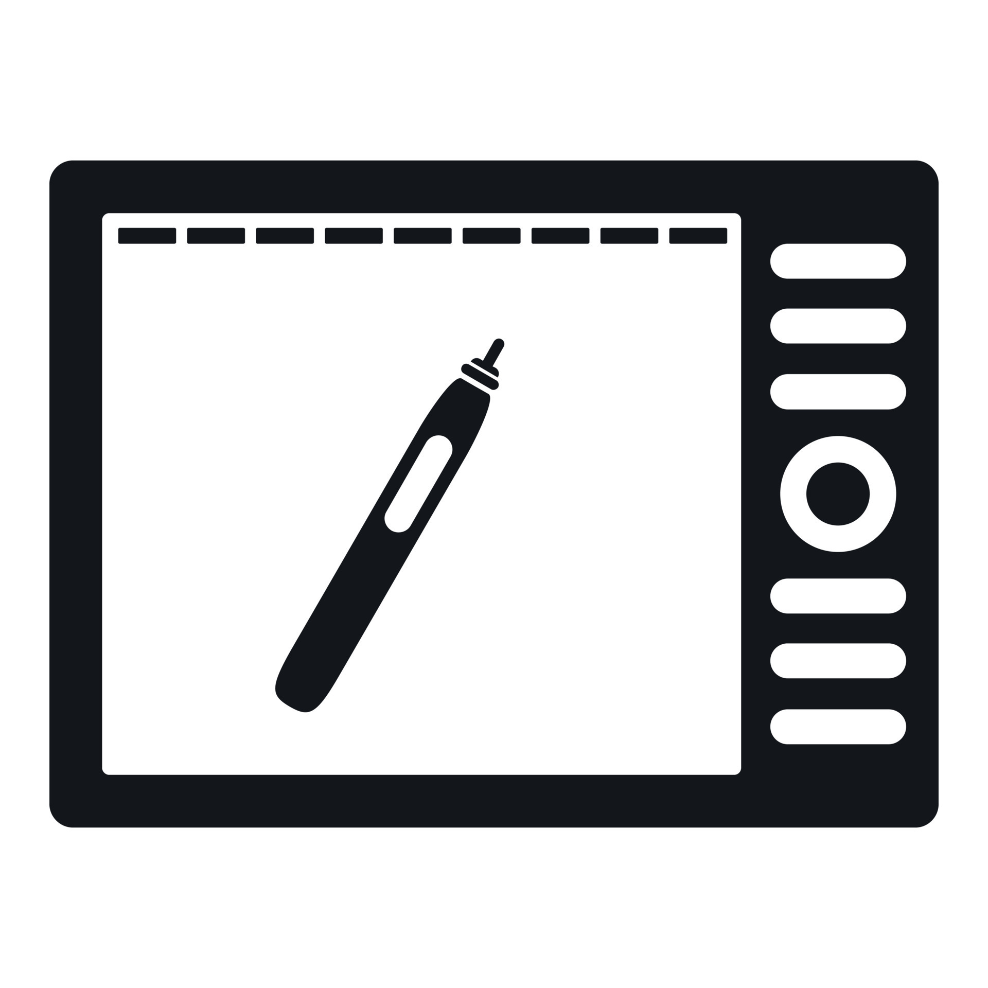 Graphics tablet icon, simple style 15228805 Vector Art at Vecteezy