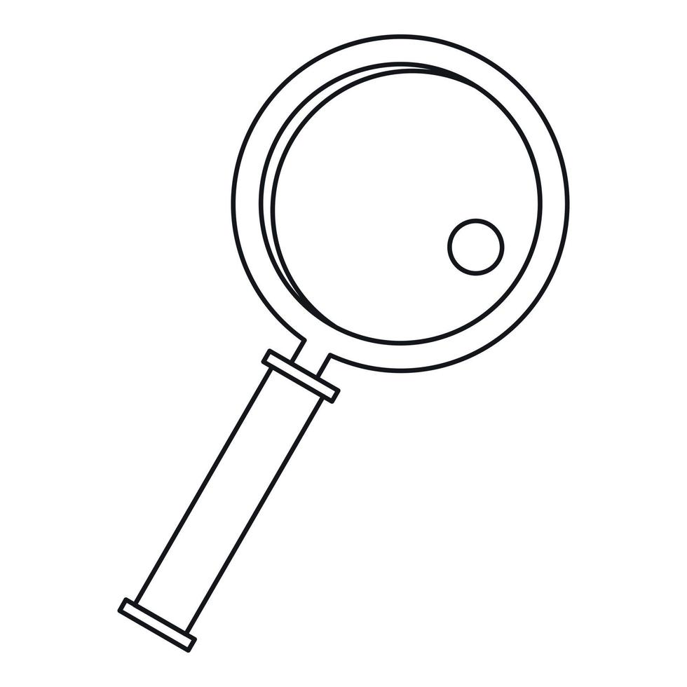 Magnifier icon, outline style 15229146 Vector Art at Vecteezy Magnifier icon, outline style 15229146 Vector Art at Vecteezy
