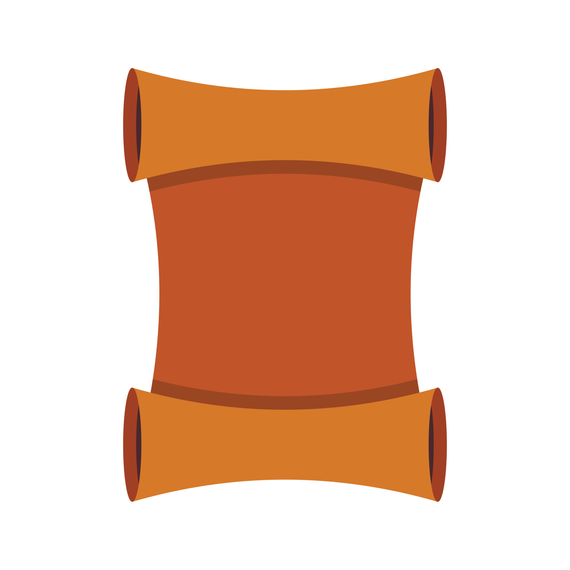 Scroll icon, flat style 15229252 Vector Art at Vecteezy