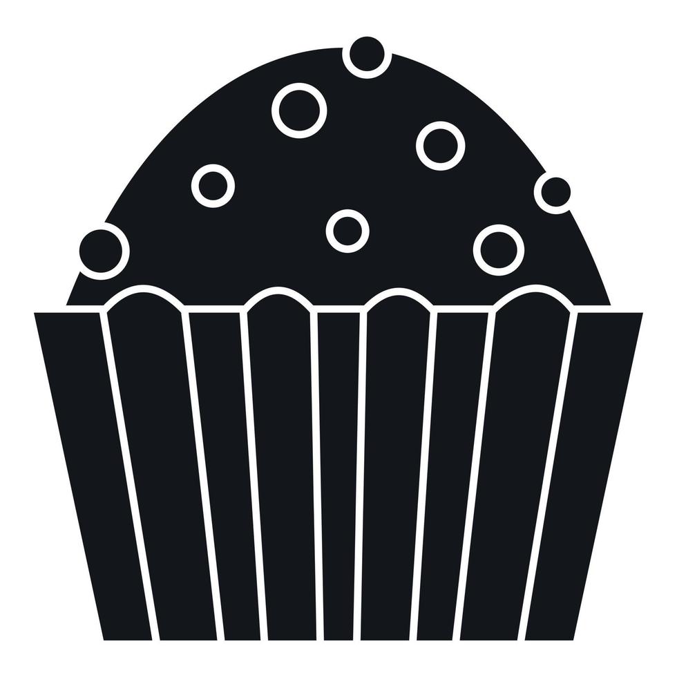Cup Cake Icon Simple Style 15229273 Vector Art At Vecteezy