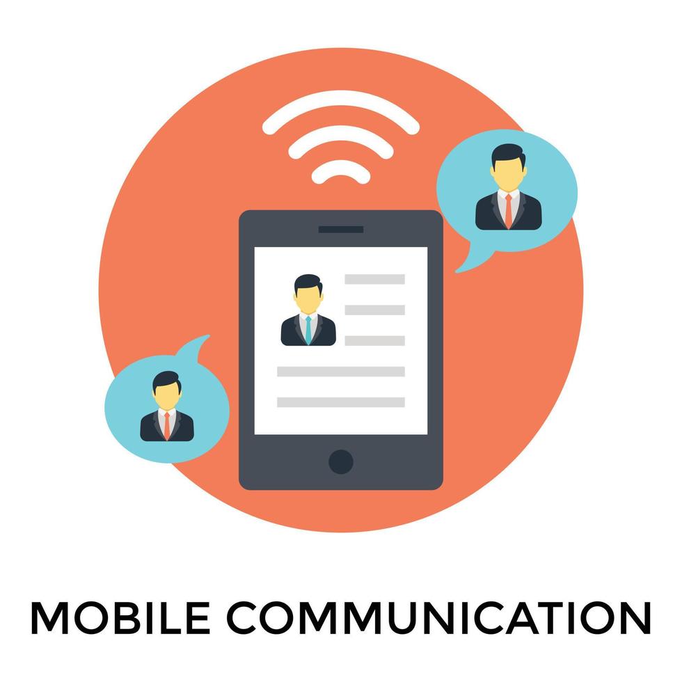 Trendy Mobile Communication 15234171 Vector Art At Vecteezy