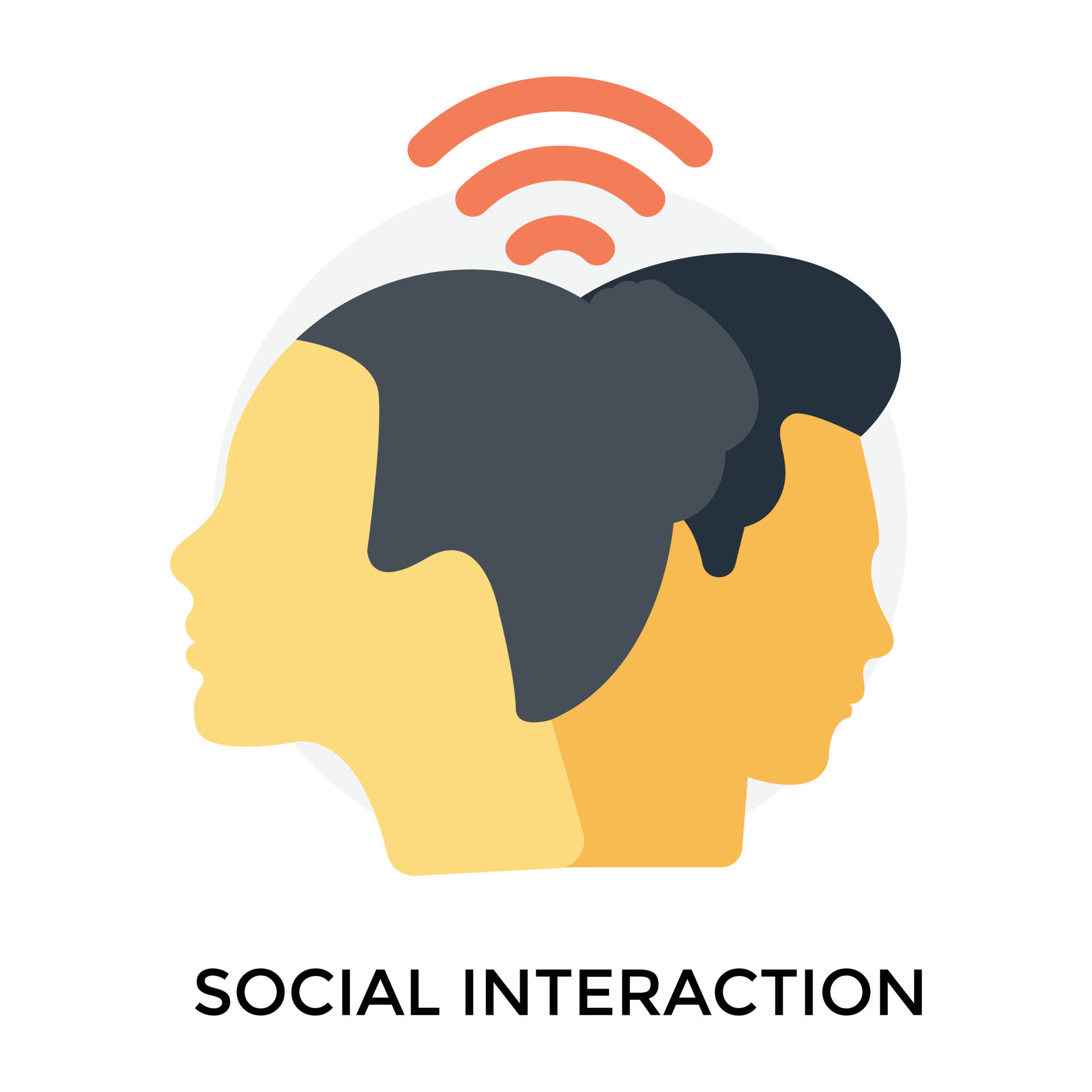 Trendy Social Interaction 15234477 Vector Art at Vecteezy