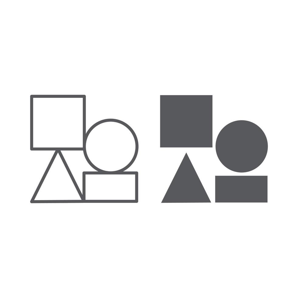 Geometric basic shape. Vector icon template 15235151 Vector Art at Vecteezy