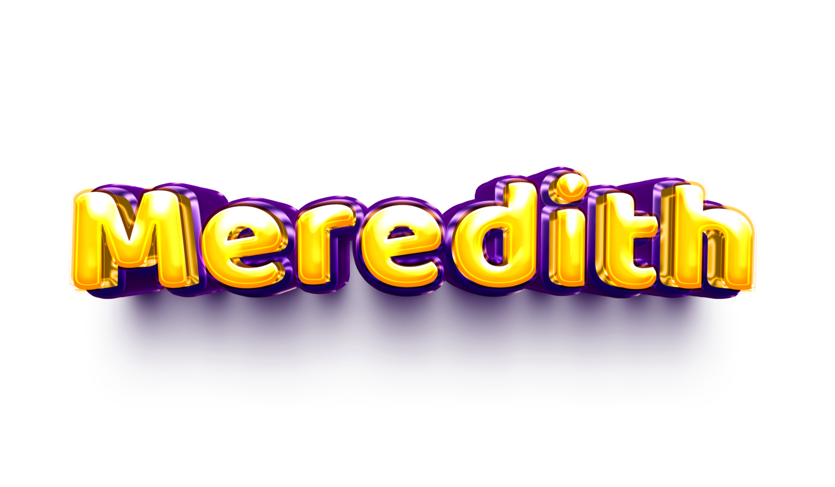 Names Of Girls English Helium Balloon Shiny Celebration Sticker 3d