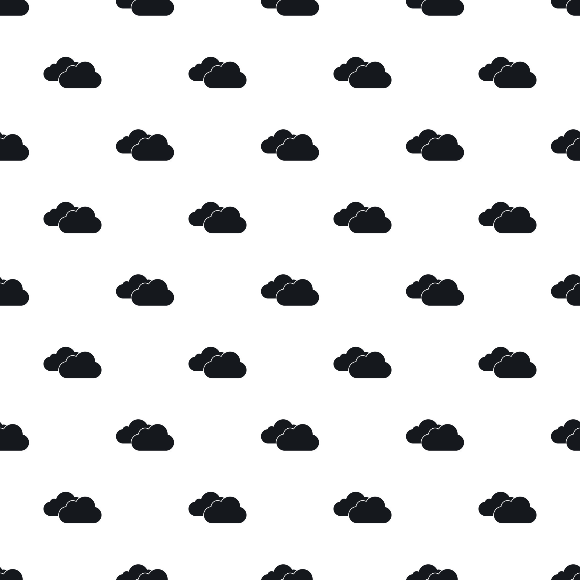 Clouds pattern, simple style 15237188 Vector Art at Vecteezy