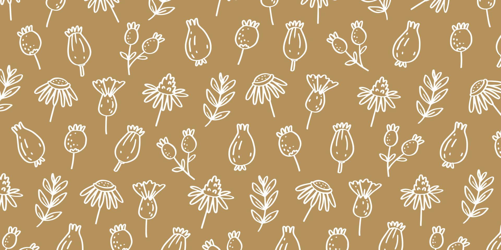 Spring flower patterns for background design in vintage style 15238787 ...