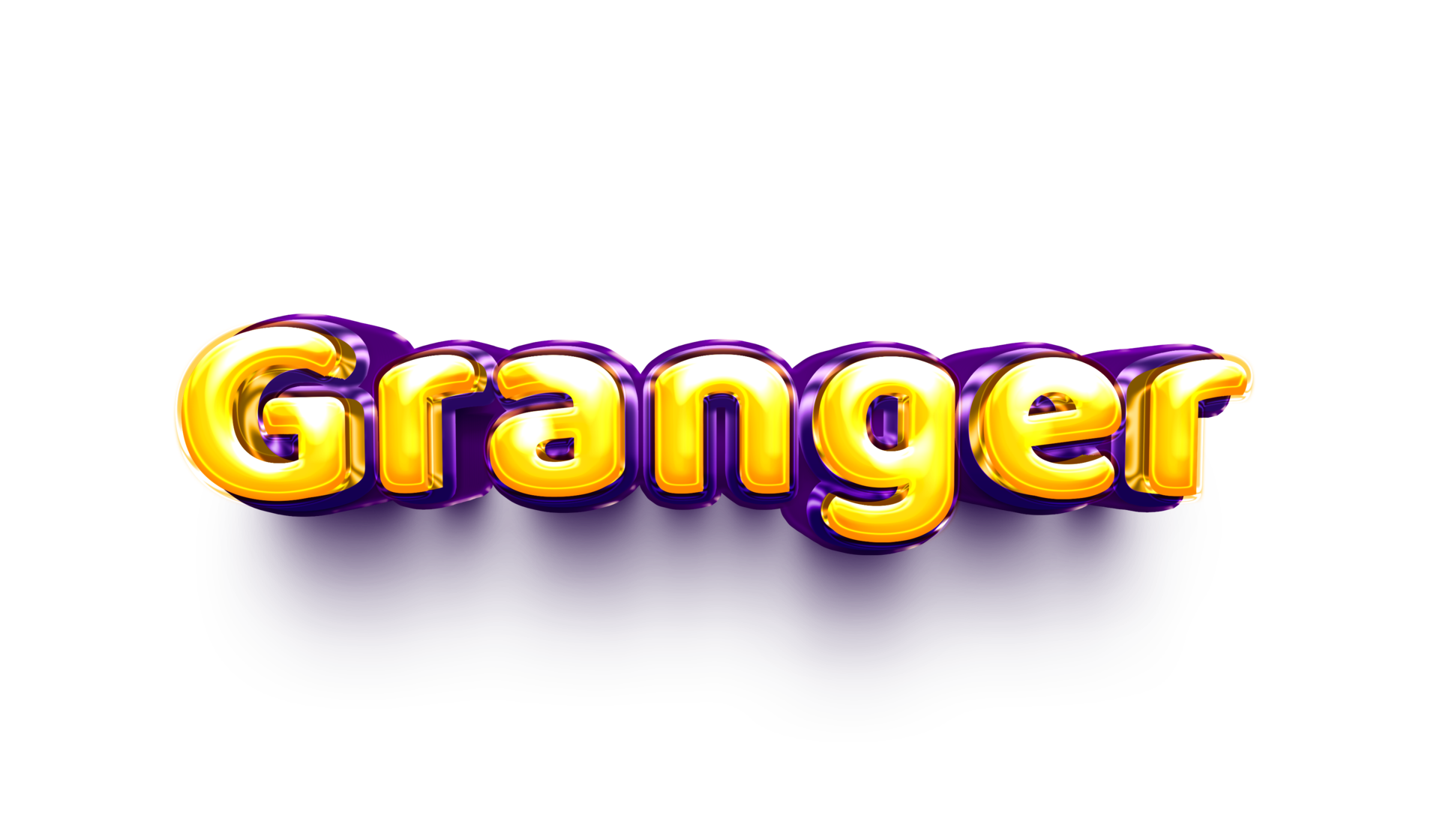 names of boys English helium balloon shiny celebration sticker 3d inflated Granger 15240739 PNG