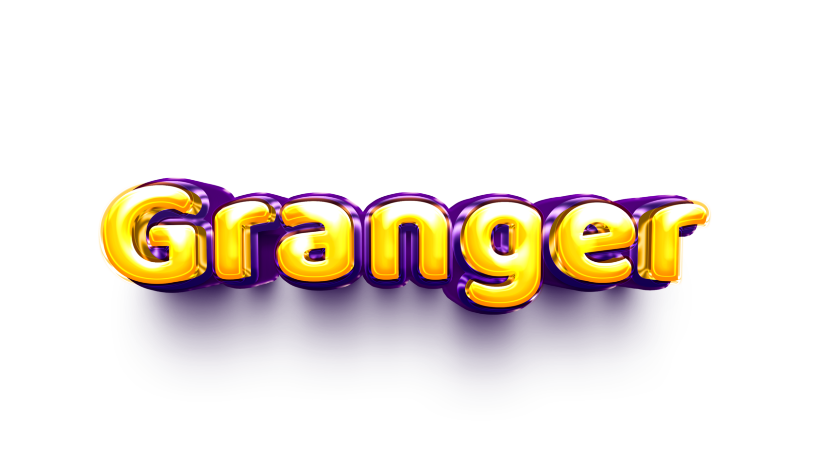 names of boys English helium balloon shiny celebration sticker 3d inflated Granger 15240739 PNG