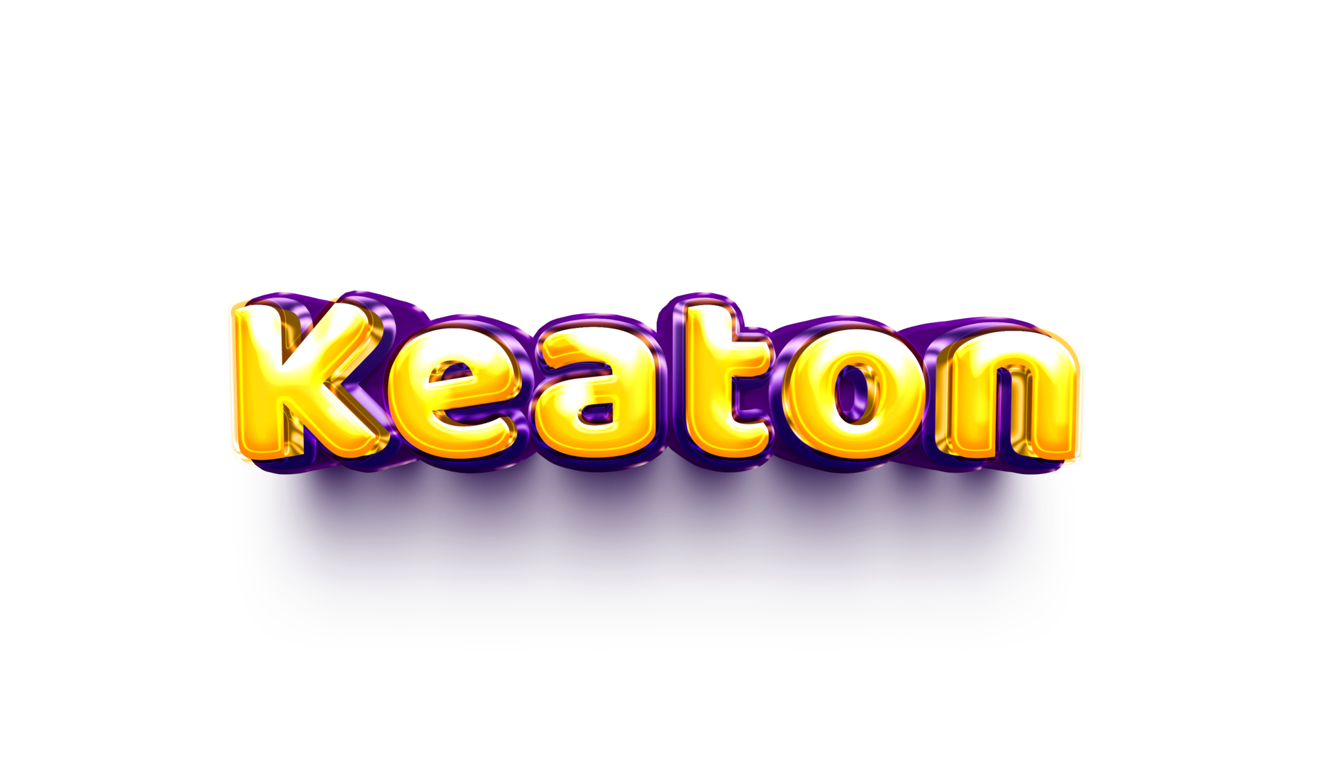 Free names of boys English helium balloon shiny celebration sticker 3d inflated Keaton 15241162 ...