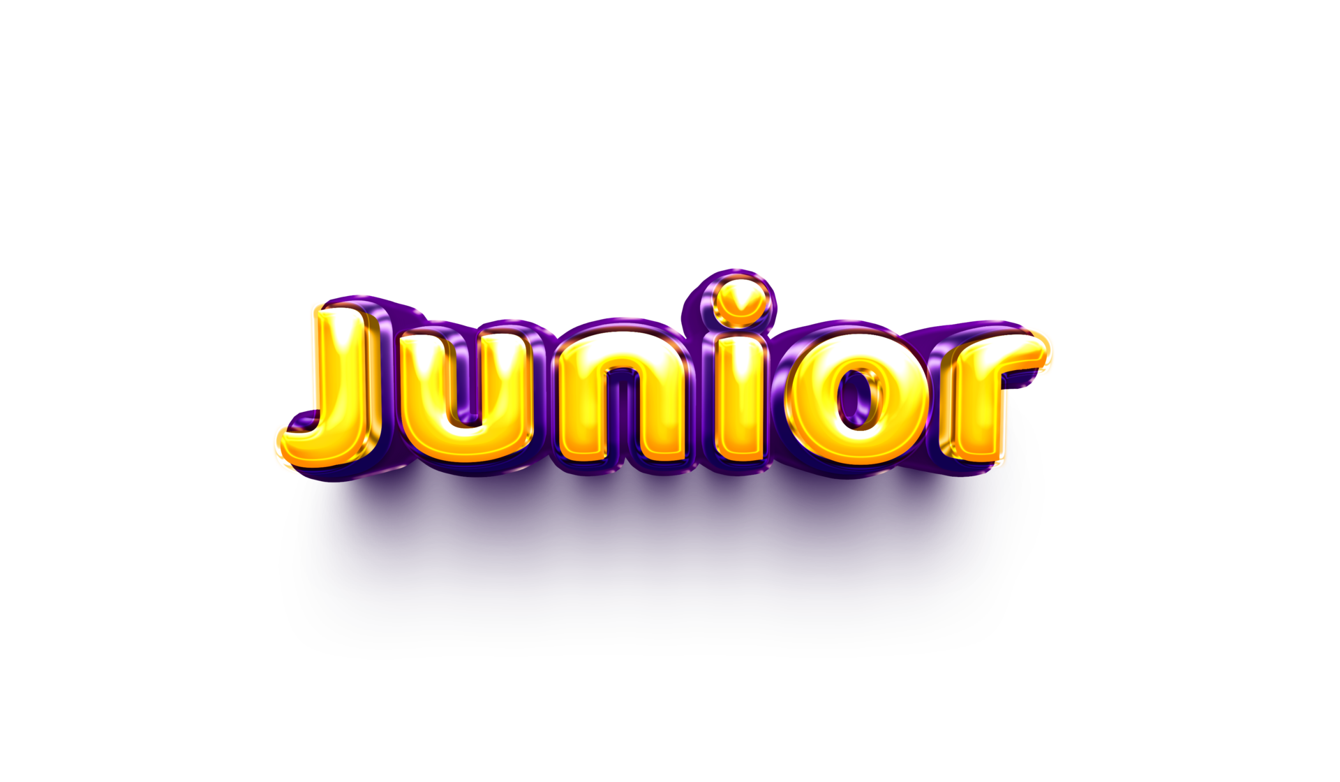 names of boys English helium balloon shiny celebration sticker 3d inflated Junior 15241199 PNG