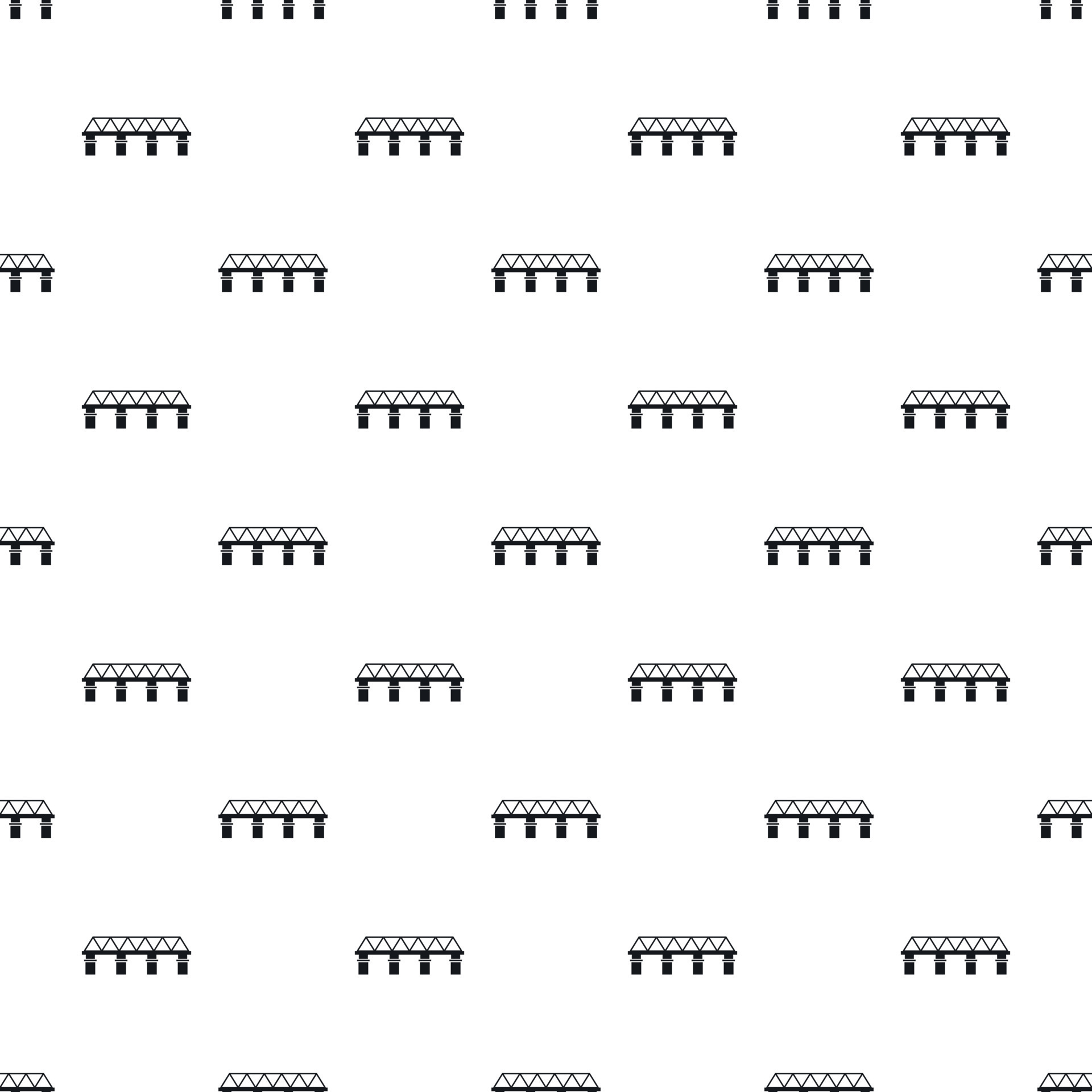 Bridge with pillars pattern, simple style 15246502 Vector Art at Vecteezy