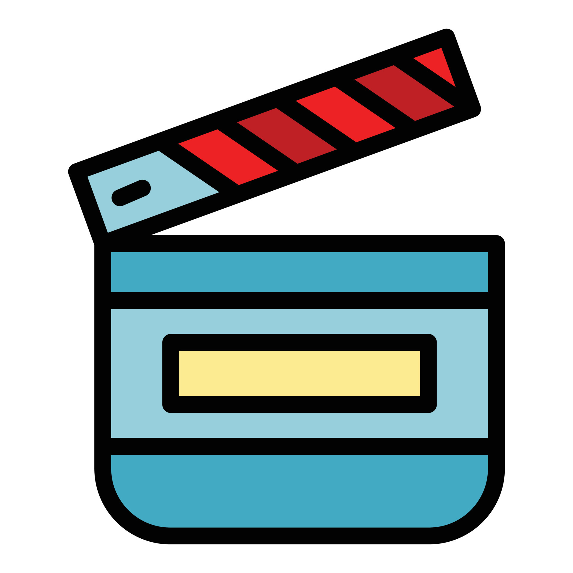 Clapperboard Icon Color Outline Vector 15246749 Vector Art At Vecteezy