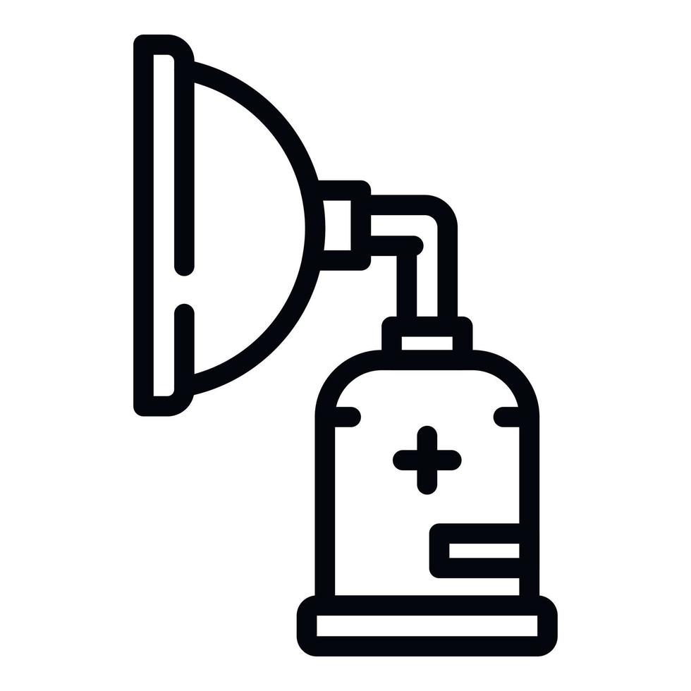 Anesthesia Oxygen Mask Icon Outline Style 15252914 Vector Art At Vecteezy