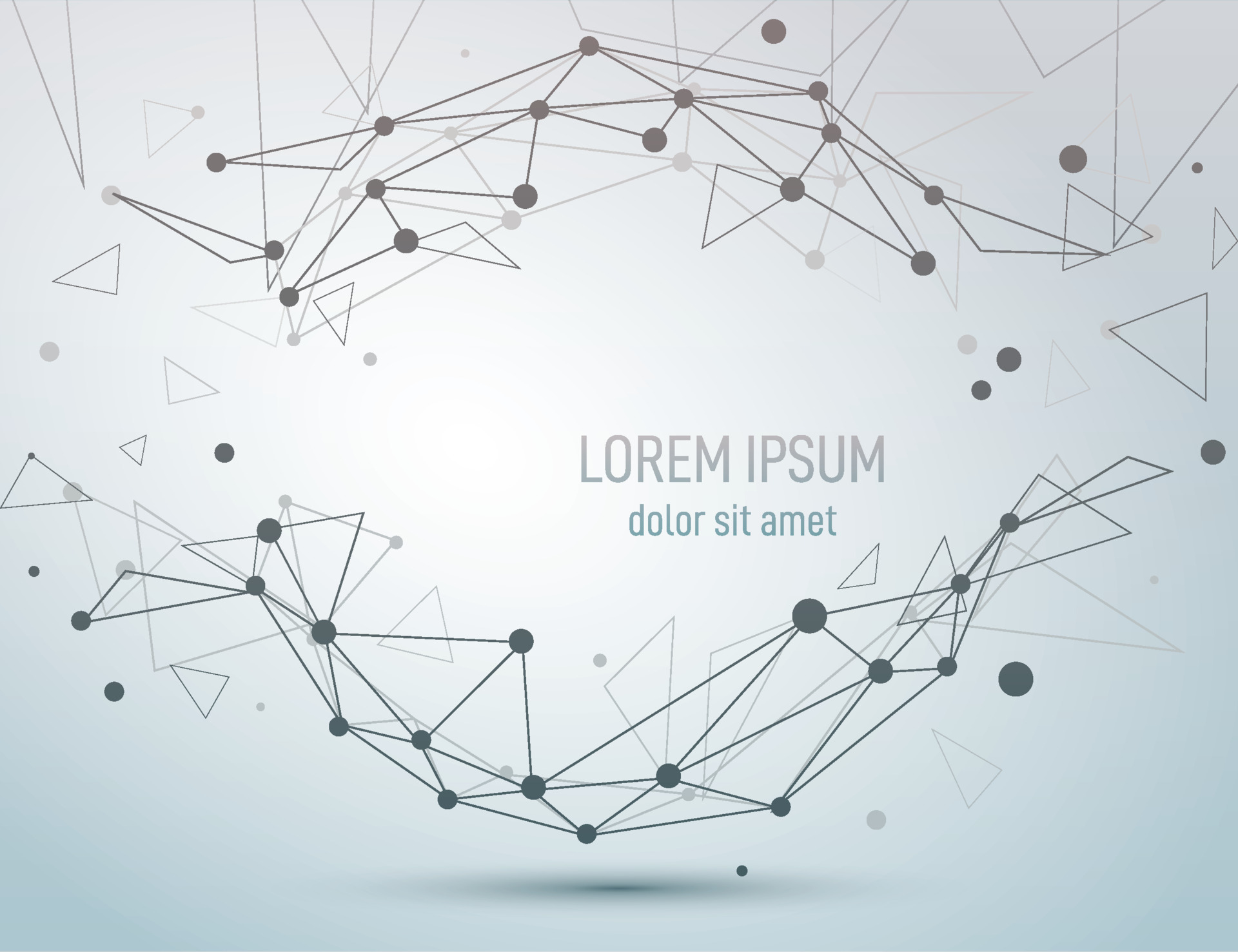 Vector Technology Concept Connected Lines And Dots Network Sign 15258999 Vector Art At Vecteezy