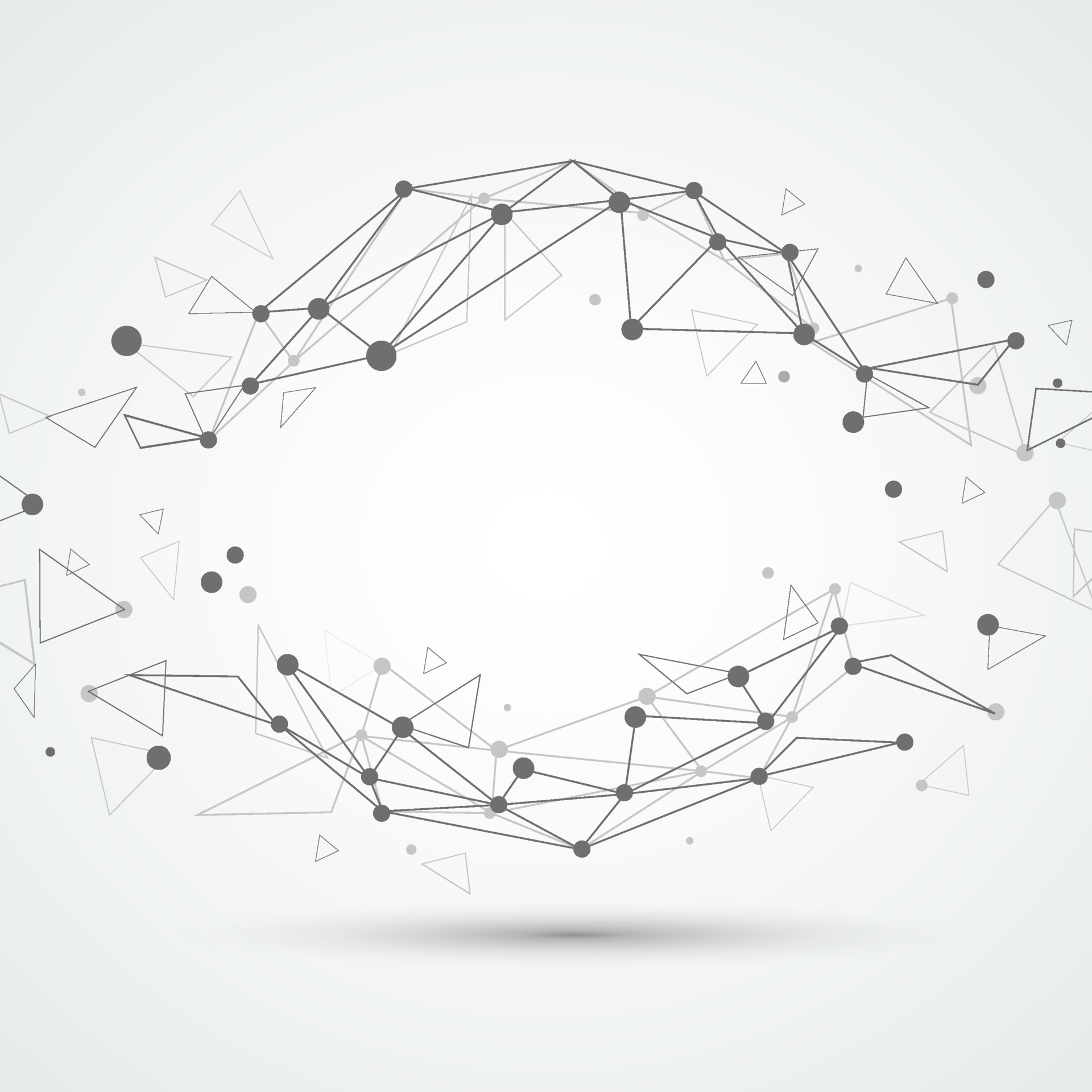 Vector Technology Concept Connected Lines And Dots Network Sign 15259046 Vector Art At Vecteezy