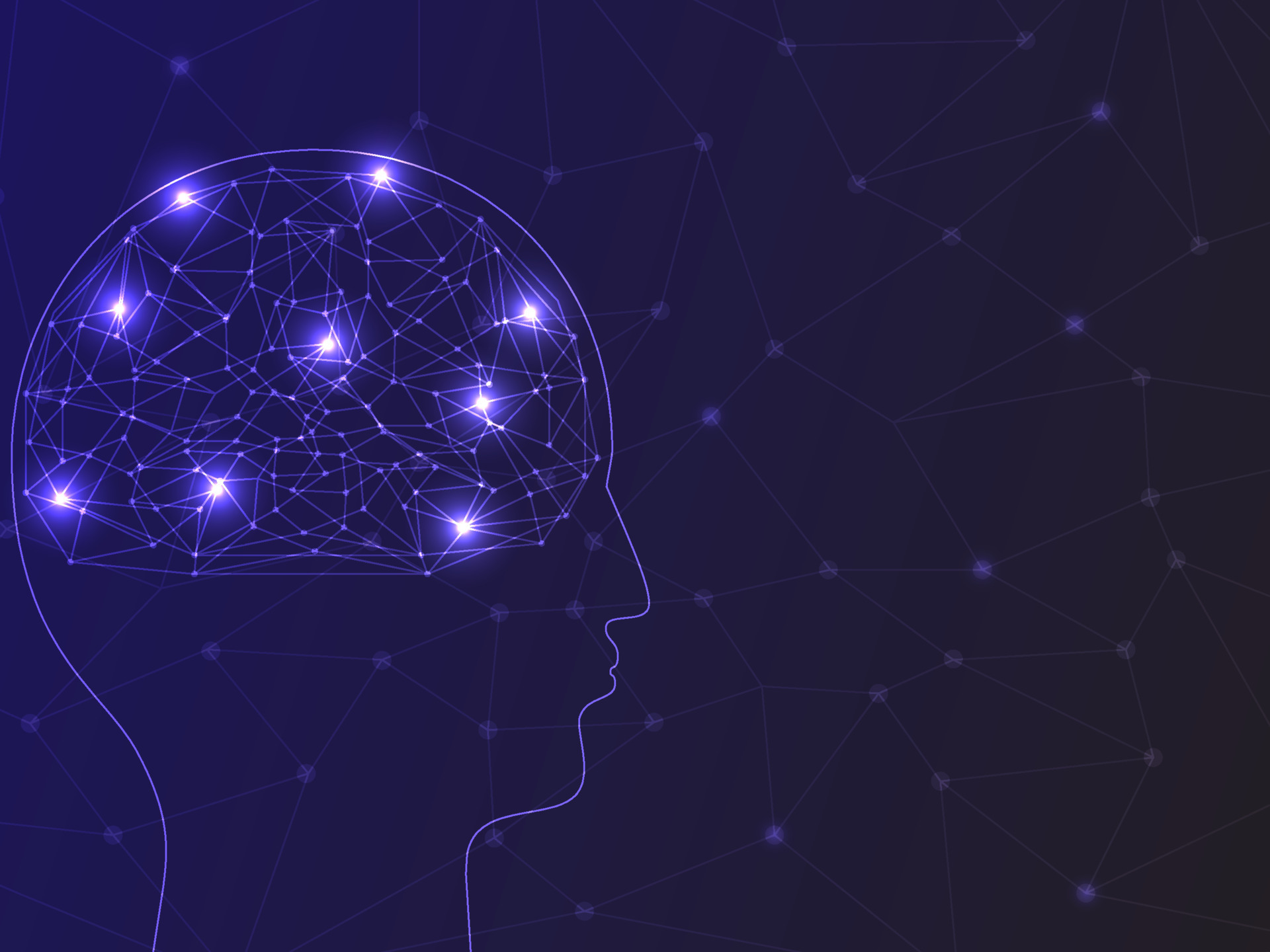 Technology artificial intelligence AI brain digital data concept. Abstract futuristic technology ...