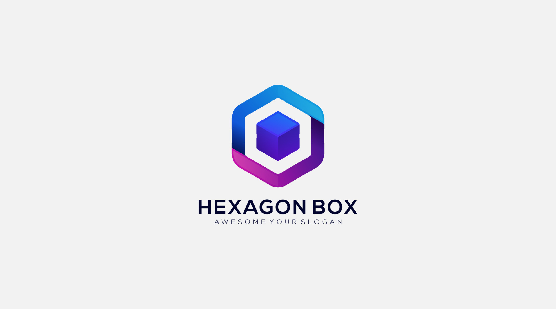 Premium Gradient Hexagon Box Logo design vector template 15261022 ...