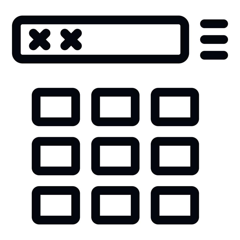Calculator icon, outline style 15263980 Vector Art at Vecteezy Calculator icon, outline style 15263980 Vector Art at Vecteezy