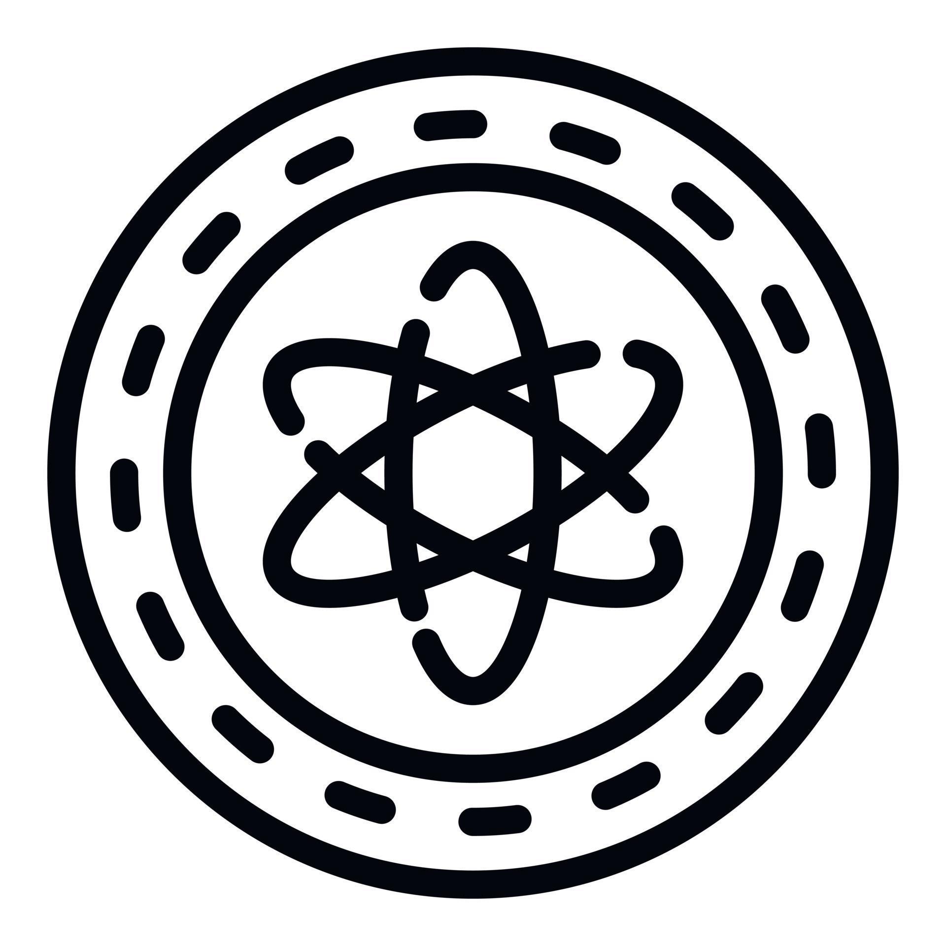 Atom structure icon, outline style 15264600 Vector Art at Vecteezy