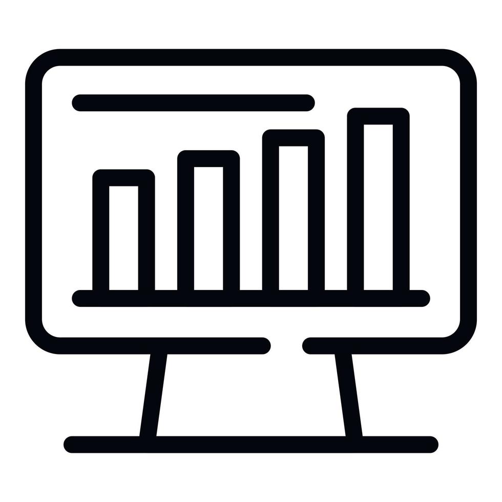 Finance graph icon, outline style 15265683 Vector Art at Vecteezy