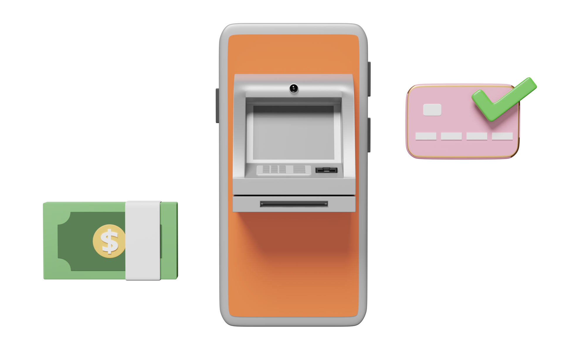 withdrawal cash with atm machine transaction,banknote,check mark mobile ...