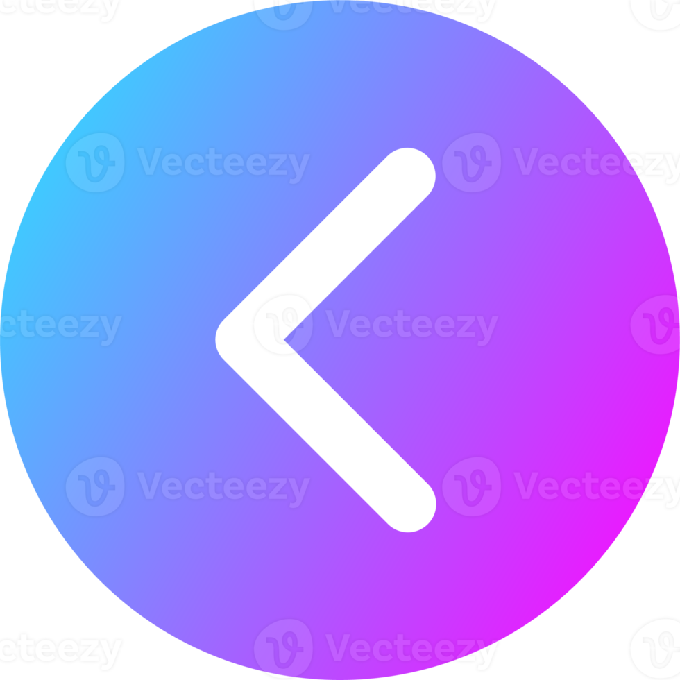 Left arrow direction solid icon in gradient colors. Interface signs ... Left arrow direction solid icon in gradient colors. Interface signs ...