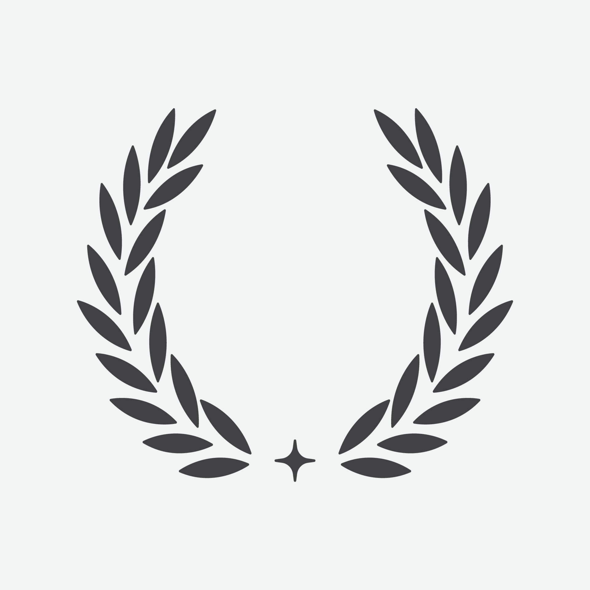 Laurel Wreath floral heraldic element, Heraldic Coat of Arms decorative ...