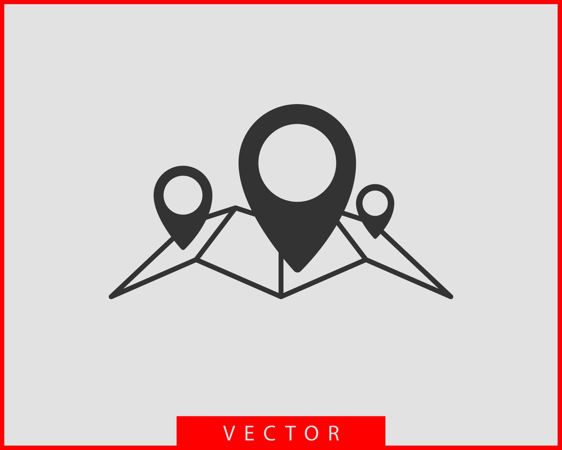 Map icons. Marker pointer. Pin location vector icon. GPS navigation ...