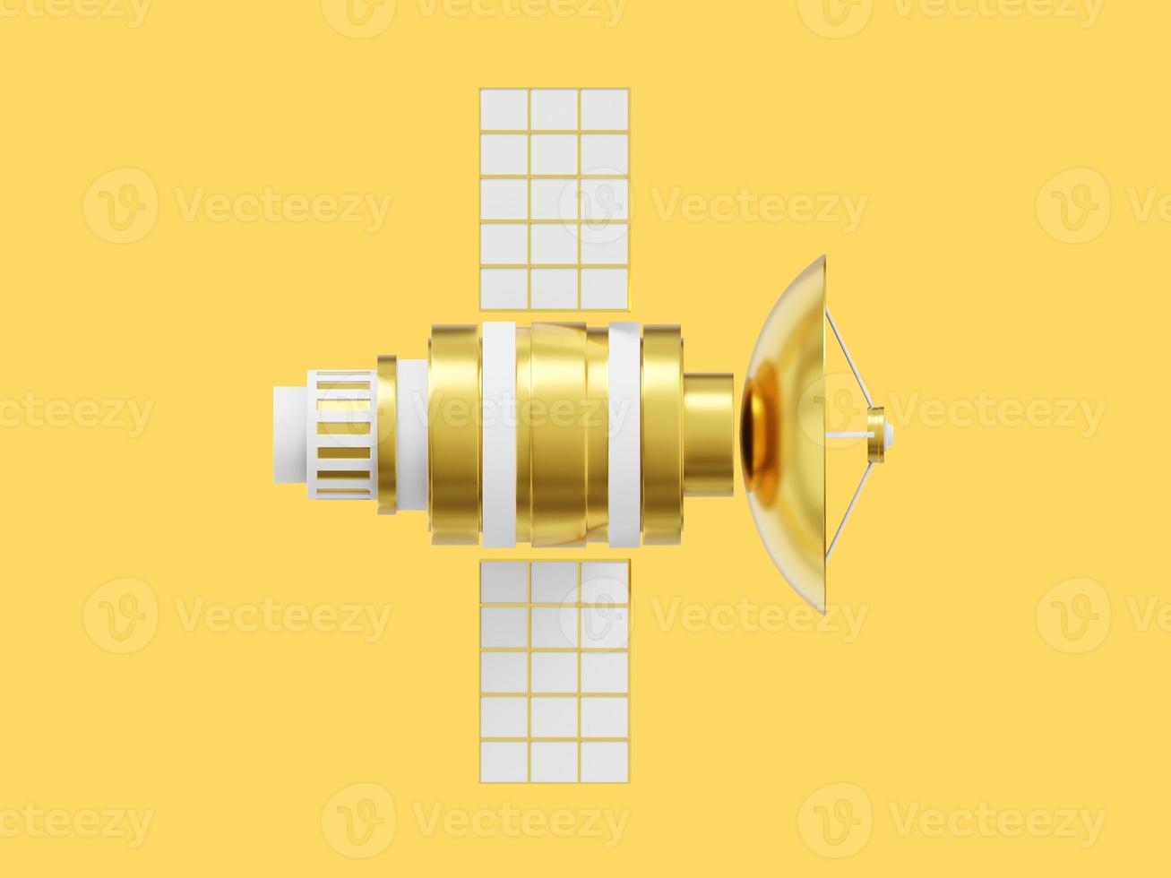Space Satellite With An Antenna Orbital Communication Station Intelligence Research 3d