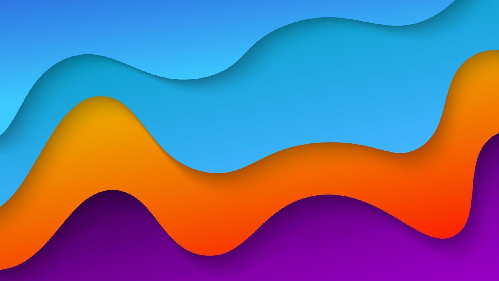 Abstract Modern Gradient Colorful Waves Shape Background Design ...