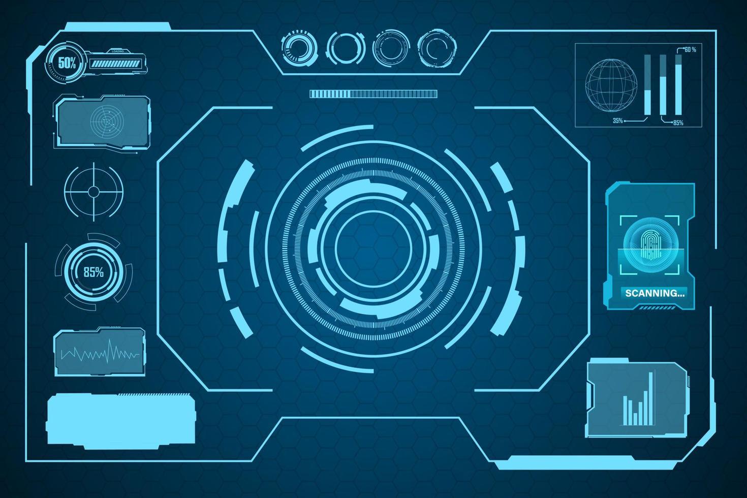 digital interface HUD elements set pack. User Interface, frame screens ... digital interface HUD elements set pack. User Interface, frame screens ...