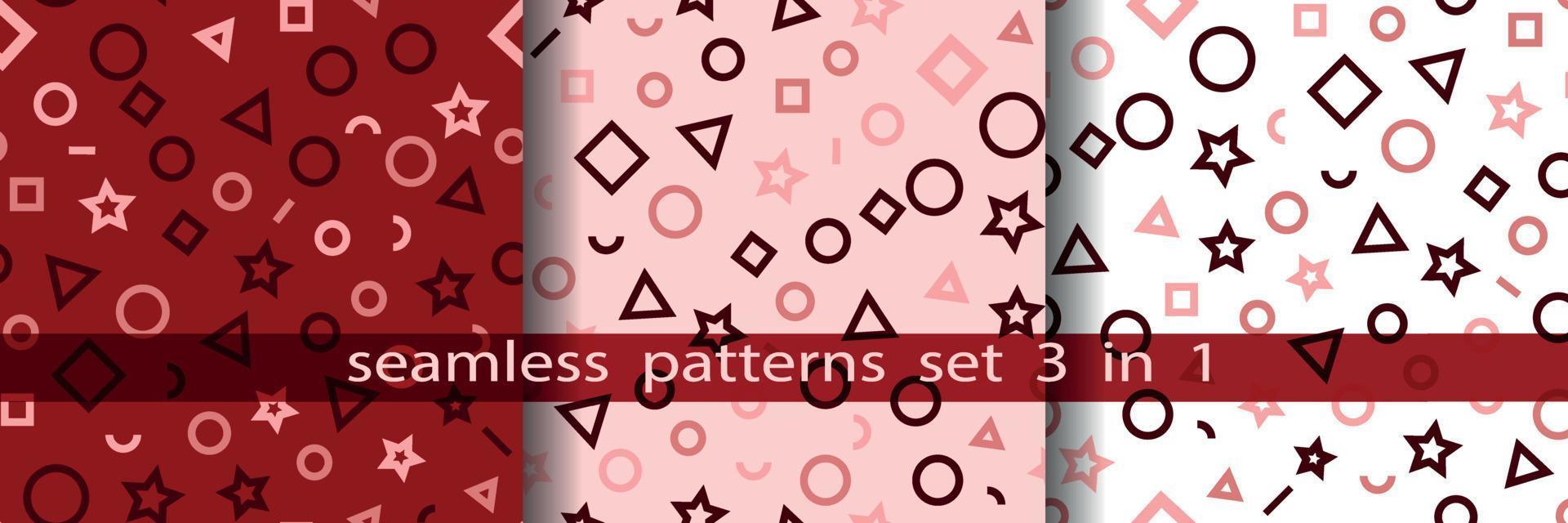 Abstract geometric patterns. seamless patterns set, abstract geometric ... Abstract geometric patterns. seamless patterns set, abstract geometric ...