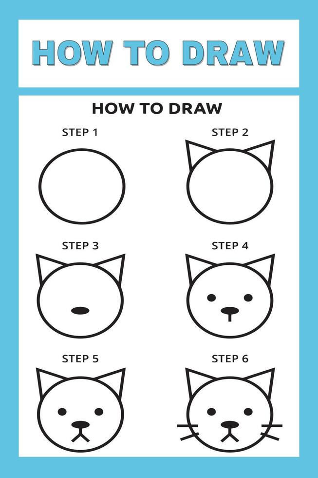 How to Draw Animals Step by Step 15279423 Vector Art at Vecteezy