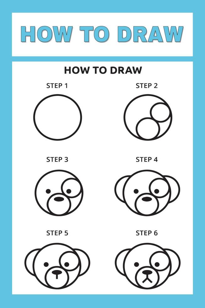 How to Draw Animals Step by Step 15279424 Vector Art at Vecteezy