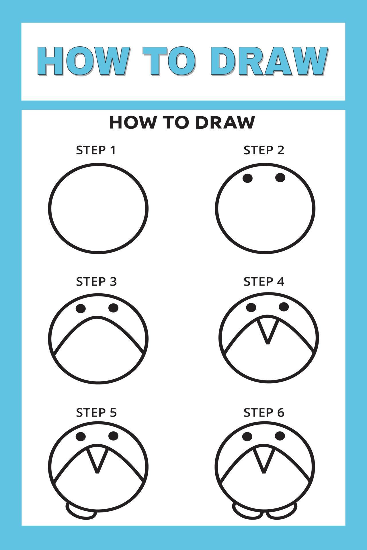 How to Draw Animals Step by Step 15279439 Vector Art at Vecteezy