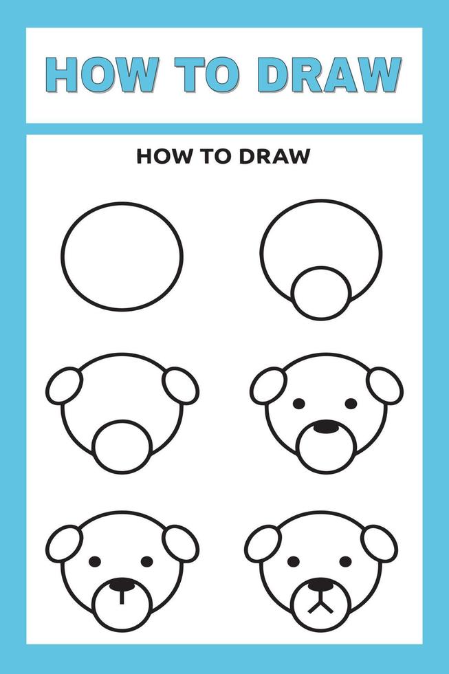How to Draw Animals Step by Step 15279442 Vector Art at Vecteezy